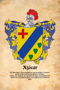 Escudo heráldico AZOCAR - Tienda Heráldica