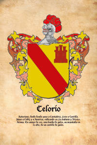 Escudo heráldico CELORIO - Tienda Heráldica