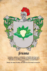 Escudo heráldico FRESNO - Tienda Heráldica