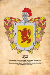 Escudo heráldico IZA - Tienda Heráldica