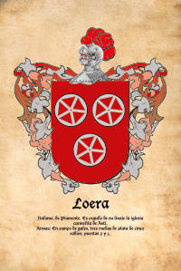 Escudo heráldico LOERA - Tienda Heráldica