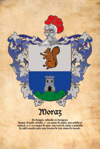 Escudo heráldico MORAZ - Tienda Heráldica