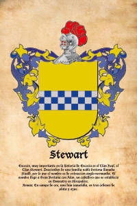Escudo heráldico STEWART - Tienda Heráldica