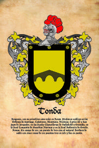 Escudo heráldico TONDA - Tienda Heráldica