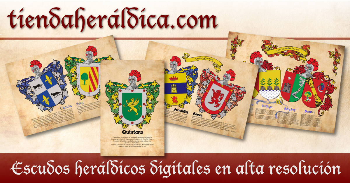 Escudos de apellidos en formato digital » Tienda Heráldica